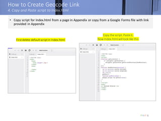 Geocoding Google Form June 2020 | PPT