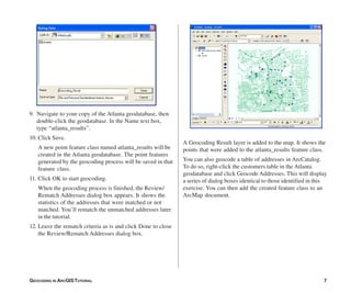Geocoding in arc_gis_tutorial | PDF