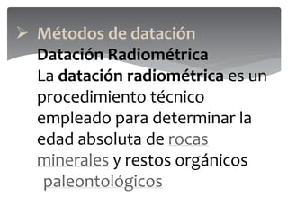 Geocronología diapositivas | PPTX