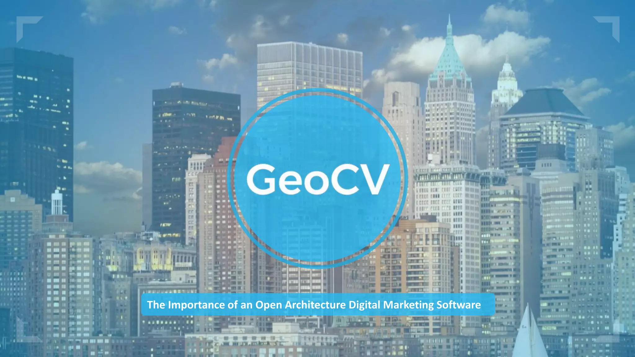 GeoCV Presentation | PPTX | 3-D Graphics | Computer Software and Applications