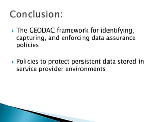 Geodac ppt | PPTX