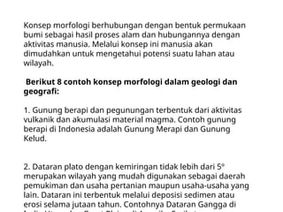 Basic geology on geomorphology understanding | PPT