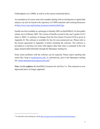 Geoda user guide | PDF