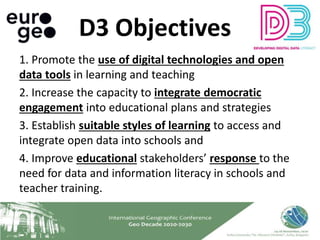 D3: a project to Develop Digital Data Literacy | PPT