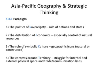 Australia and Asia Geo defence 1 intro | PPTX