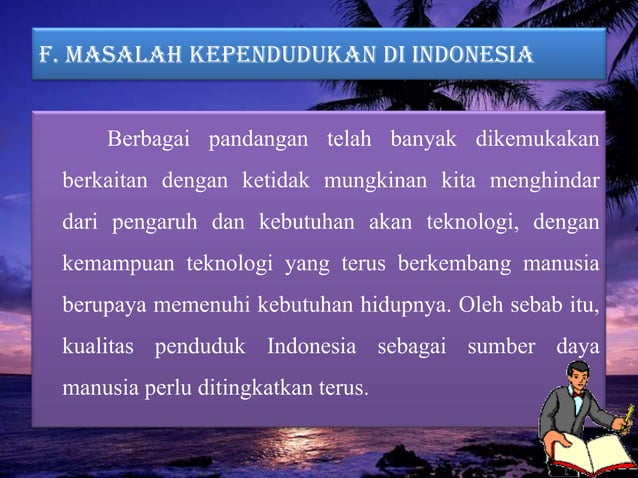 MASALAH KEPENDUDUKAN DI INDONESIA | PPTX