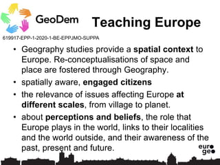 GeoDem: Geography democracy, European citizenship in a digital age ...