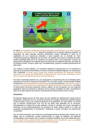 El Geoderecho y los centros mundiales de Poder Guilherme Sandoval Góes ...