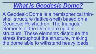 Geodesic Dome | PPTX