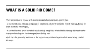 Geodesic Dome and Ribbed Dome | PDF