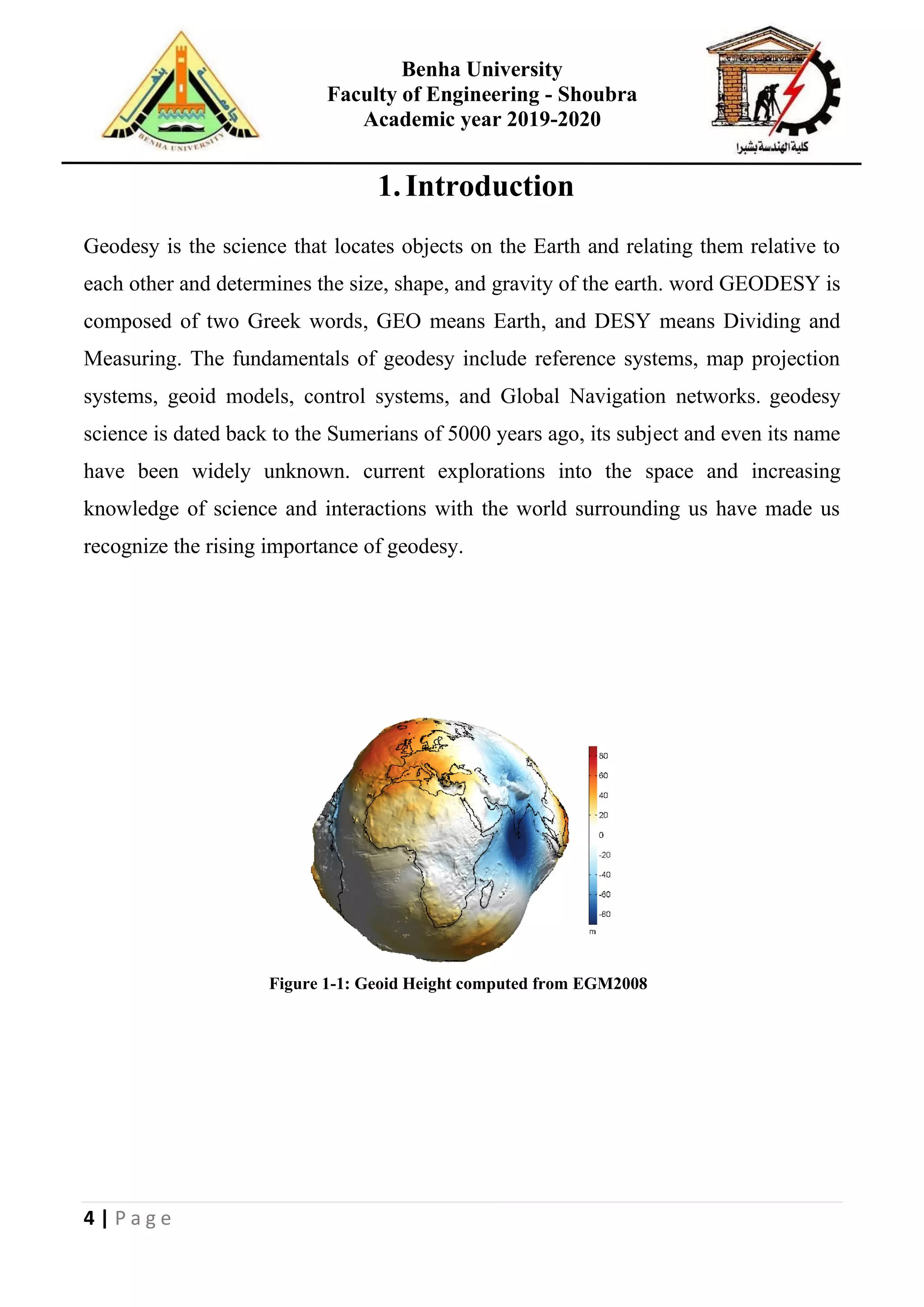 Geodesy - Definition, Types, Uses and Applications | PDF