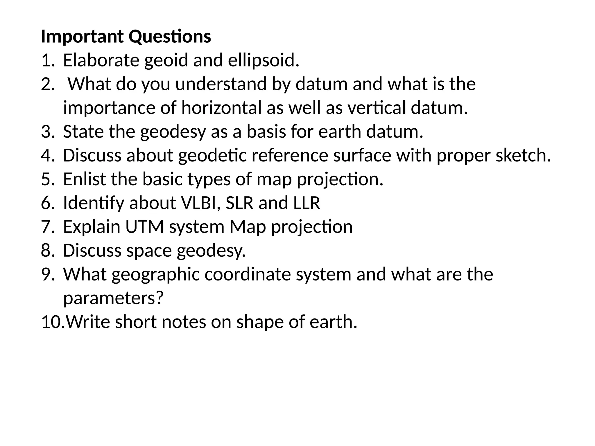 GEODESY Module IV.pptx info about geodesy | PPTX