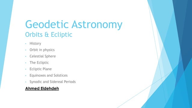 Geodetic astronomy | PPSX | Geography | Science