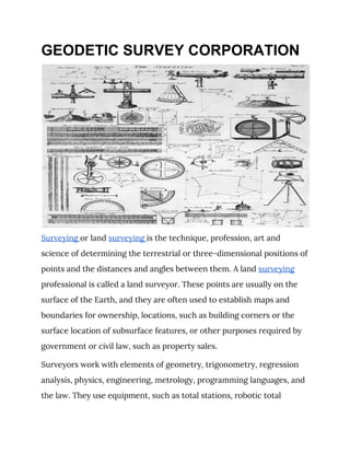 Geodetic survey corporation | PDF