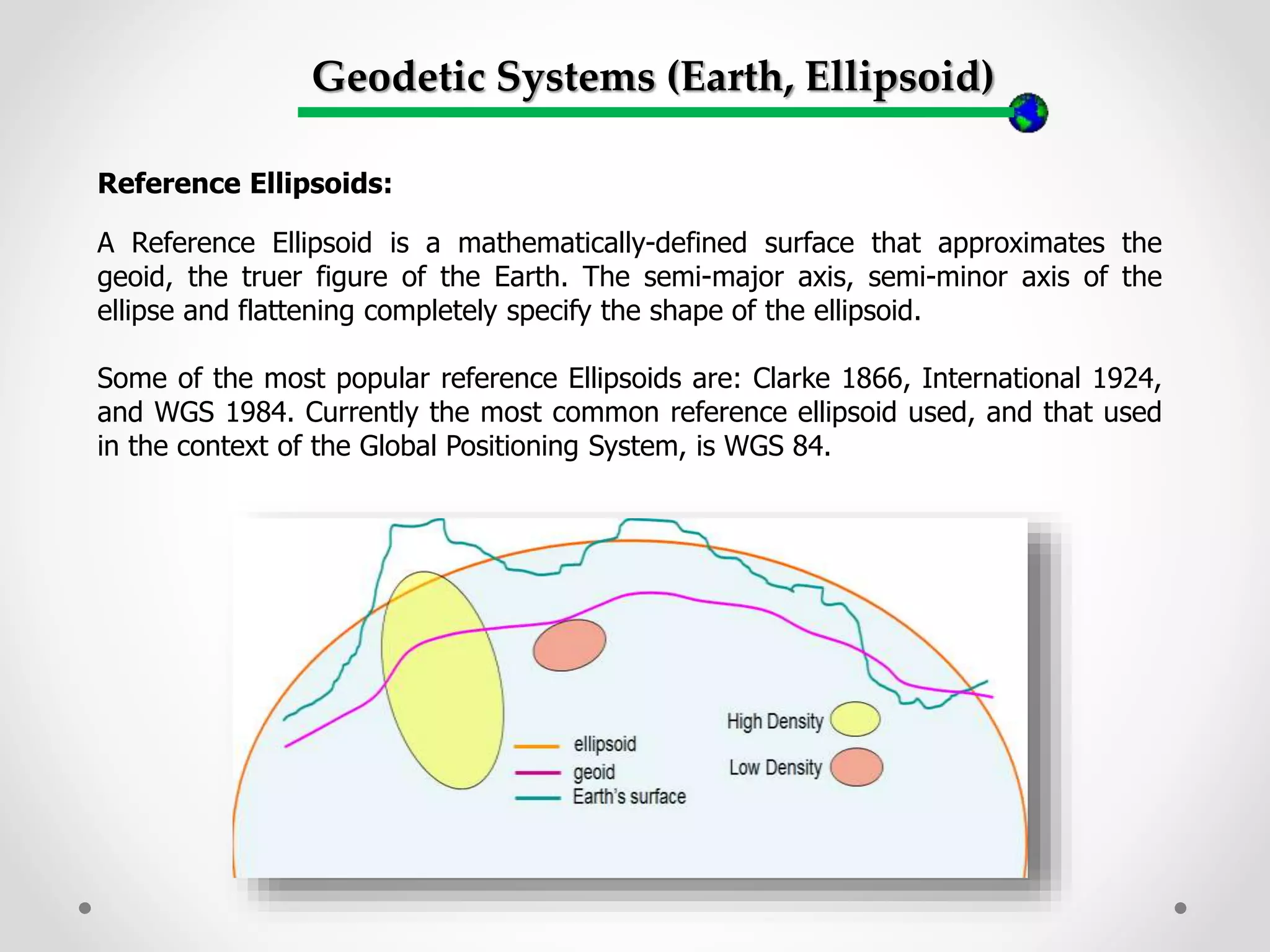 Geodetic systems (earth, ellipsoid) | PPTX