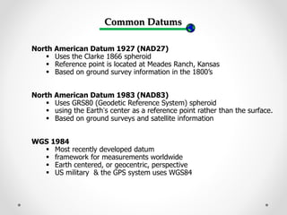 Geodetic systems (earth, ellipsoid) | PPTX