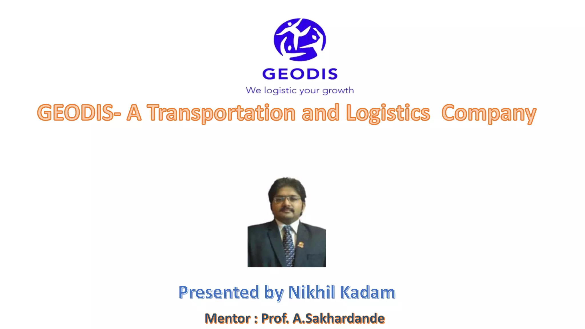 Geodis logistics scm | PPTX