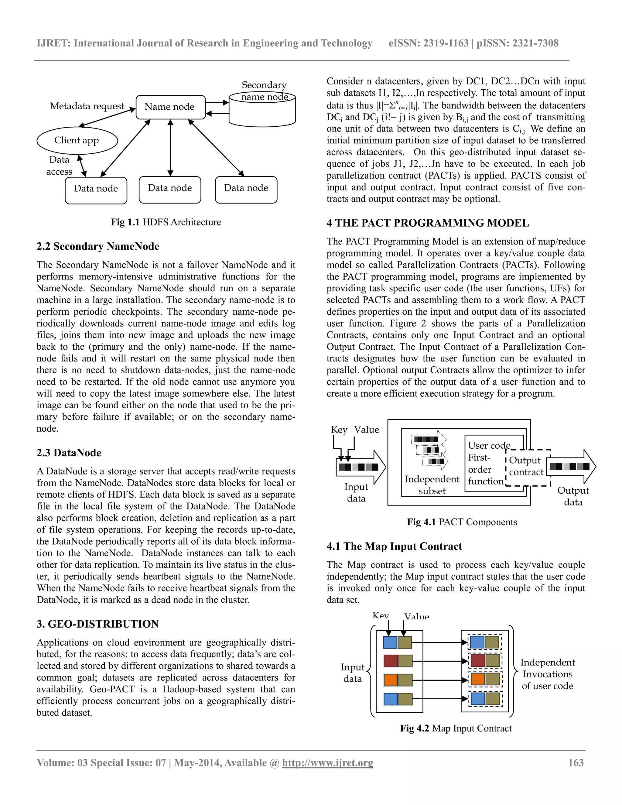 Geo Distributed Parallelization Pacts In Map Reduce Pdf