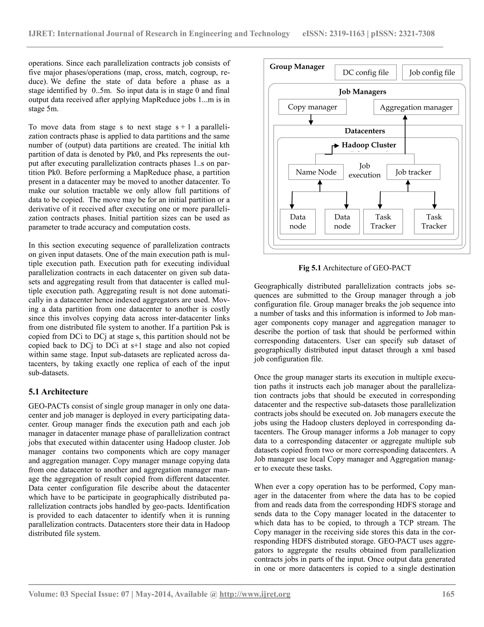 Geo Distributed Parallelization Pacts In Map Reduce Pdf