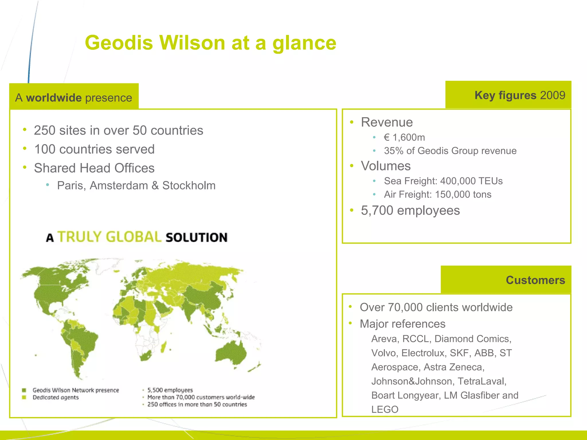 Geodis wilson company presentation 2010 | PPT