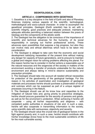 Geoethicsnews112 junebasic | PDF