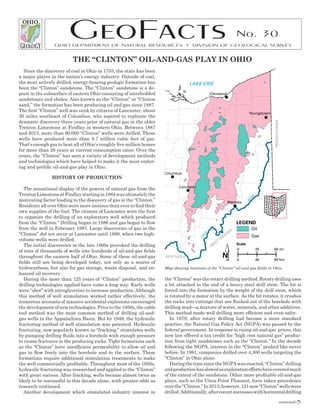 ODNR GeoFacts #30: The Clinton Oil and Gas Play in Ohio | PDF
