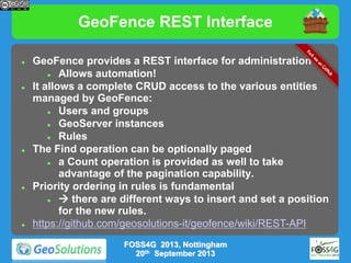 Advanced GeoServer Security with GeoFence | PDF