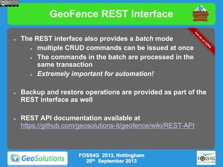 Advanced GeoServer Security with GeoFence | PDF