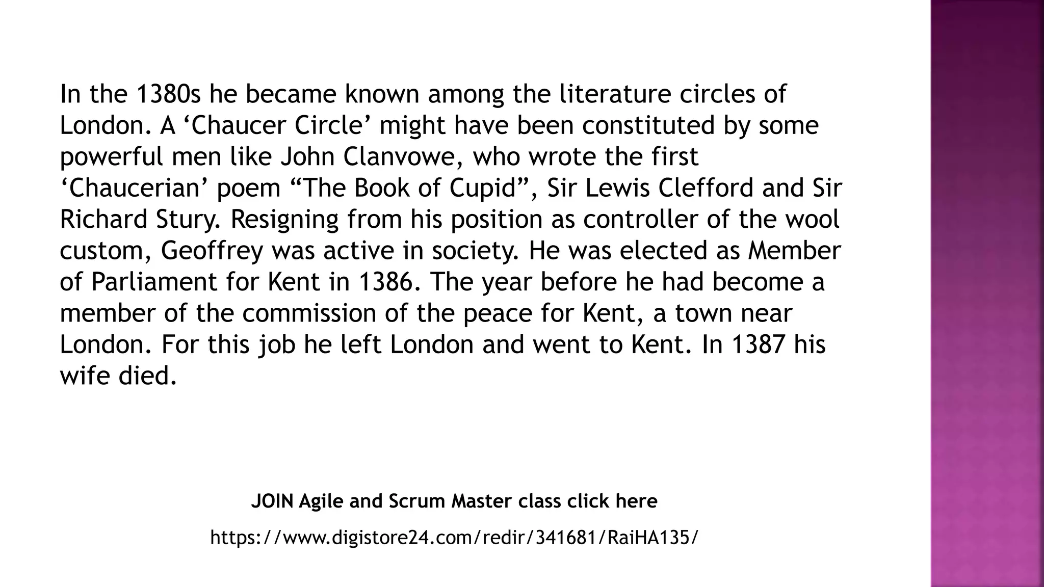 Geoffery chaucer his life and major works | PPT