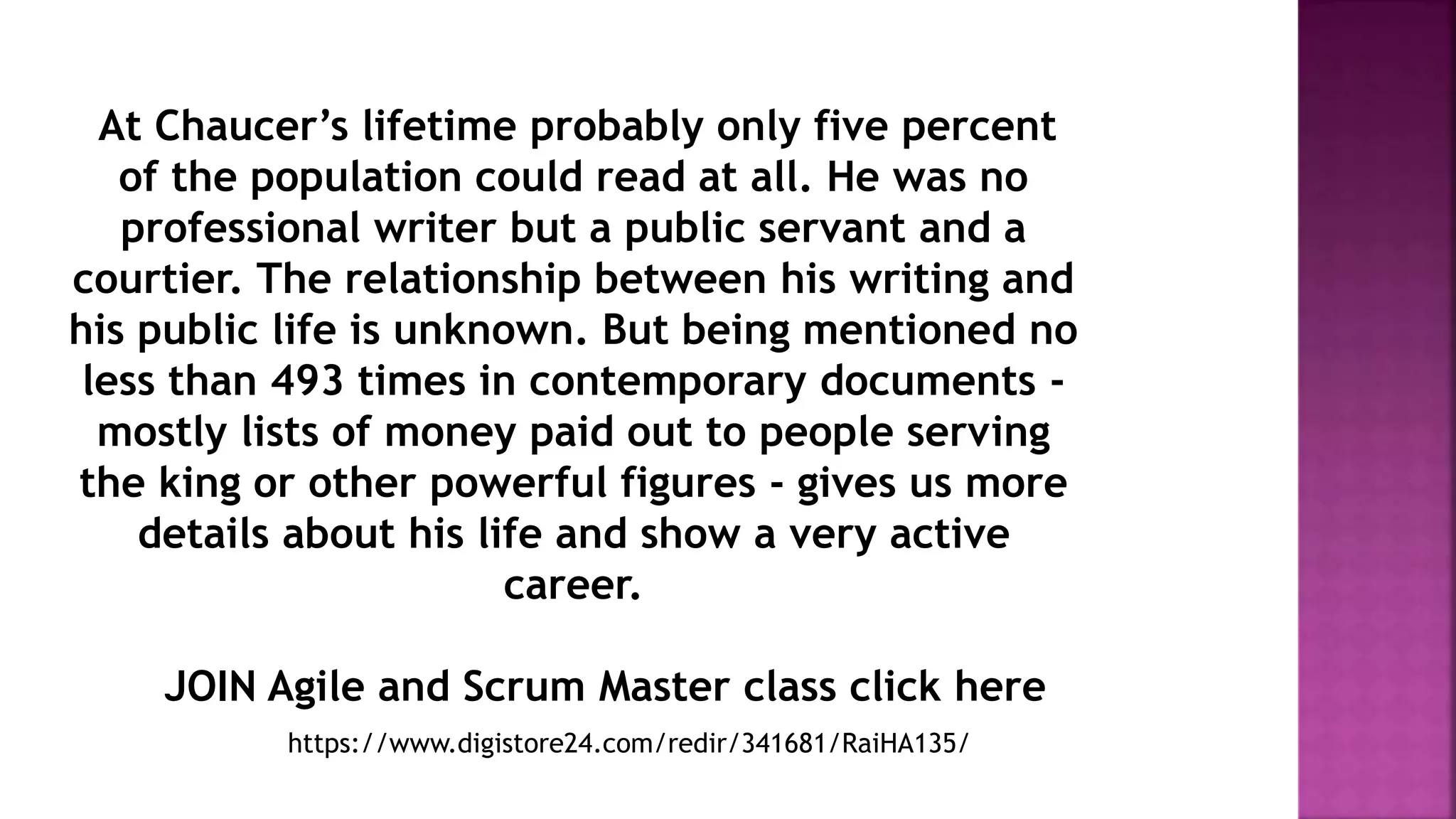 Geoffery chaucer his life and major works | PPT