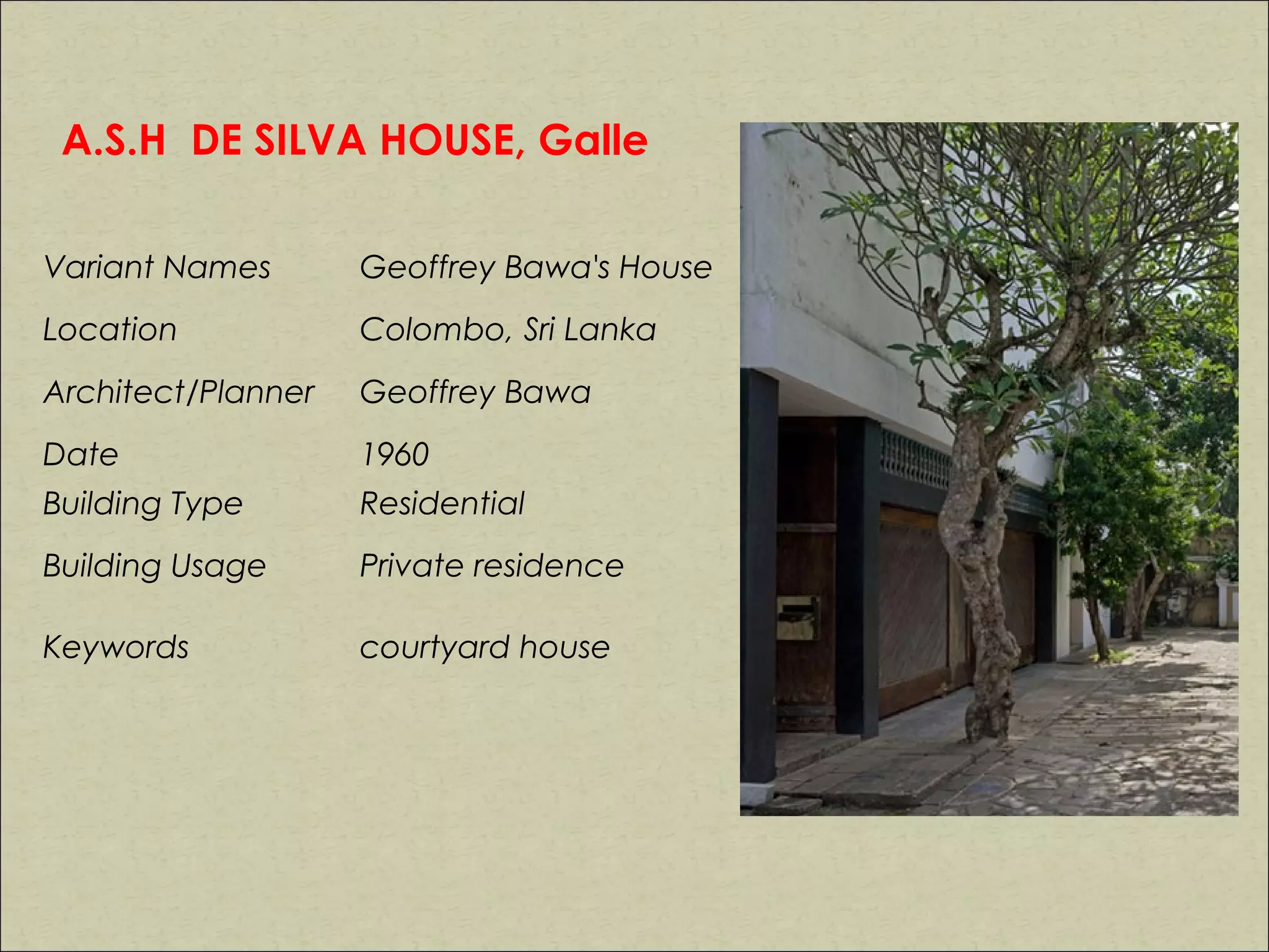 Geoffrey bawa | PPT