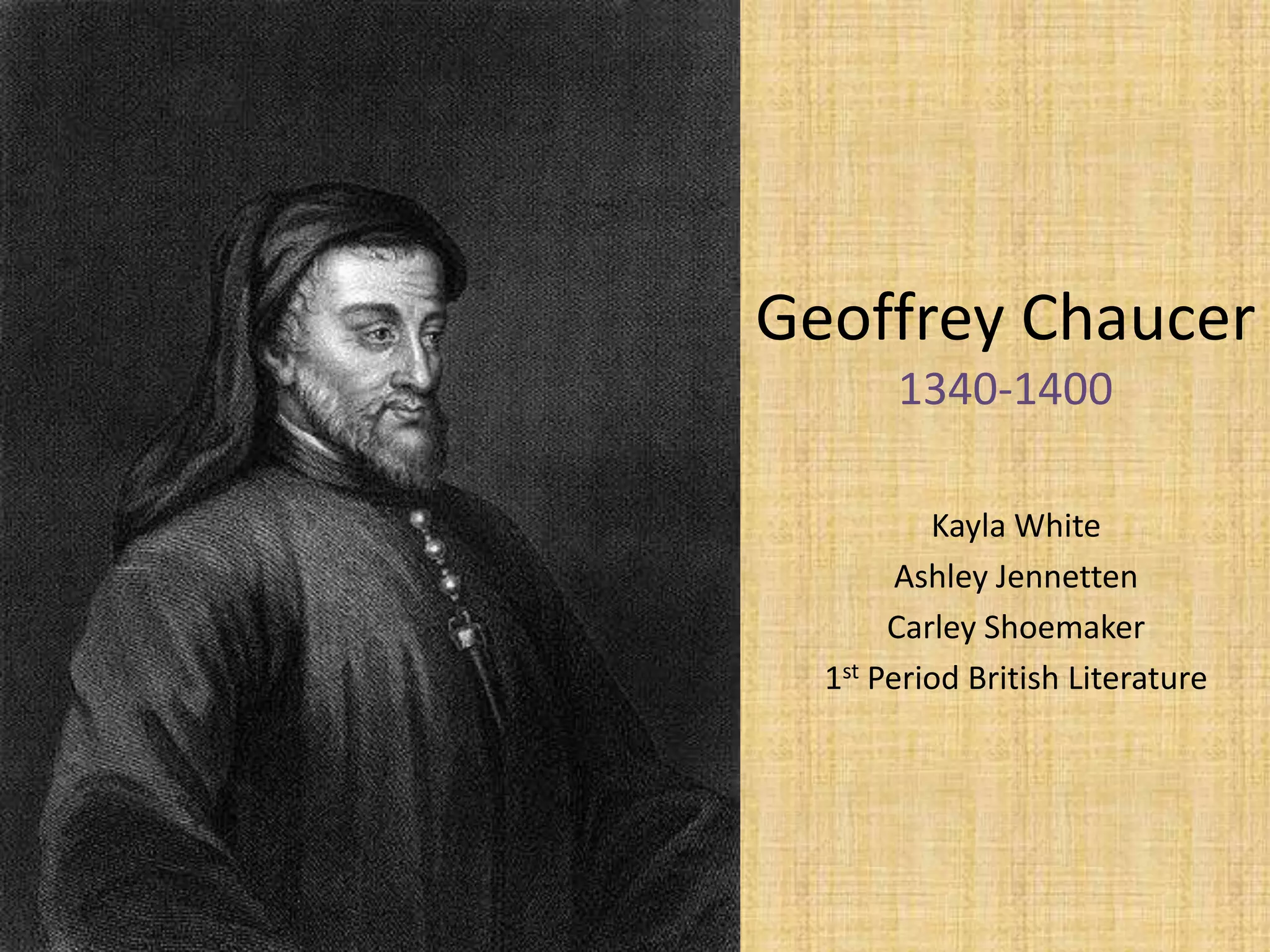 Geoffrey chaucer | PPTX