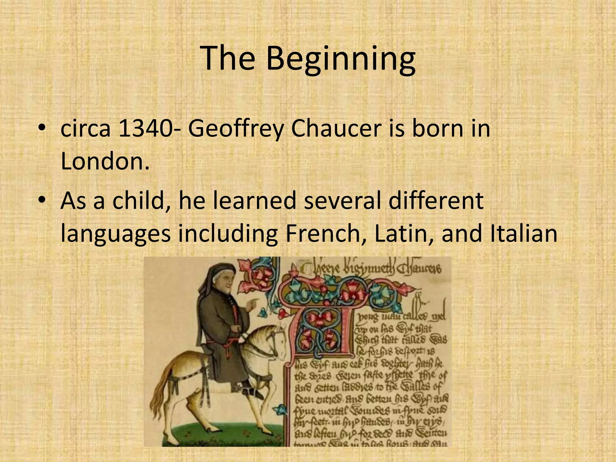 Geoffrey chaucer | PPT