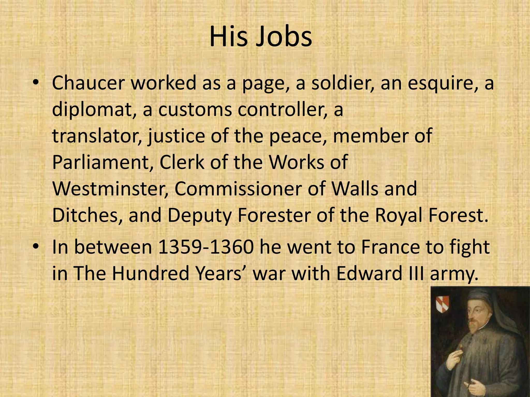 Geoffrey chaucer | PPTX