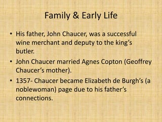 Geoffrey chaucer | PPTX