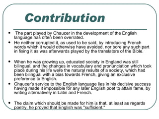 Geoffrey chaucer | PPT
