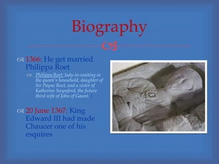 Geoffrey Chaucer "The Father of English Literature" | PDF