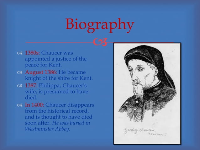 Geoffrey Chaucer "The Father of English Literature" | PDF