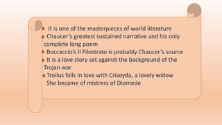 Geoffrey chaucer | PPTX