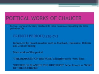 Geoffrey chaucer | PPTX