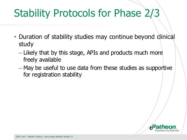 Designing Stability Studies for Early Stages of Pharmaceutical Develo…