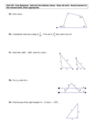 Geo final exam review | PDF