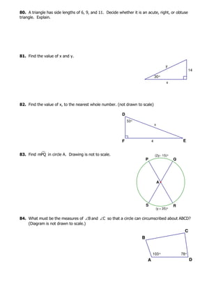 Geo final exam review | PDF