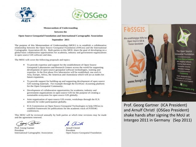 Overview of the ICA-OSGeo "Geo4All" education activity | PPT