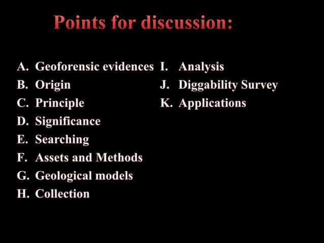 Geoforensic and its forensic applications | PPTX | Geology | Science