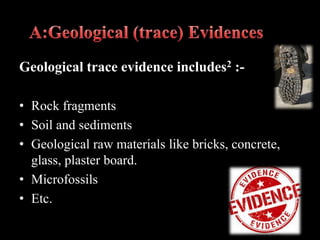 Geoforensic and its forensic applications | PPTX