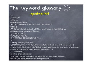 GEOtop 0.9375 Lavagna Distributed Hydrological Model GEOFRAME hydrology | PPT