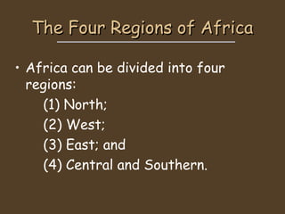 Geog. of africa | PPT
