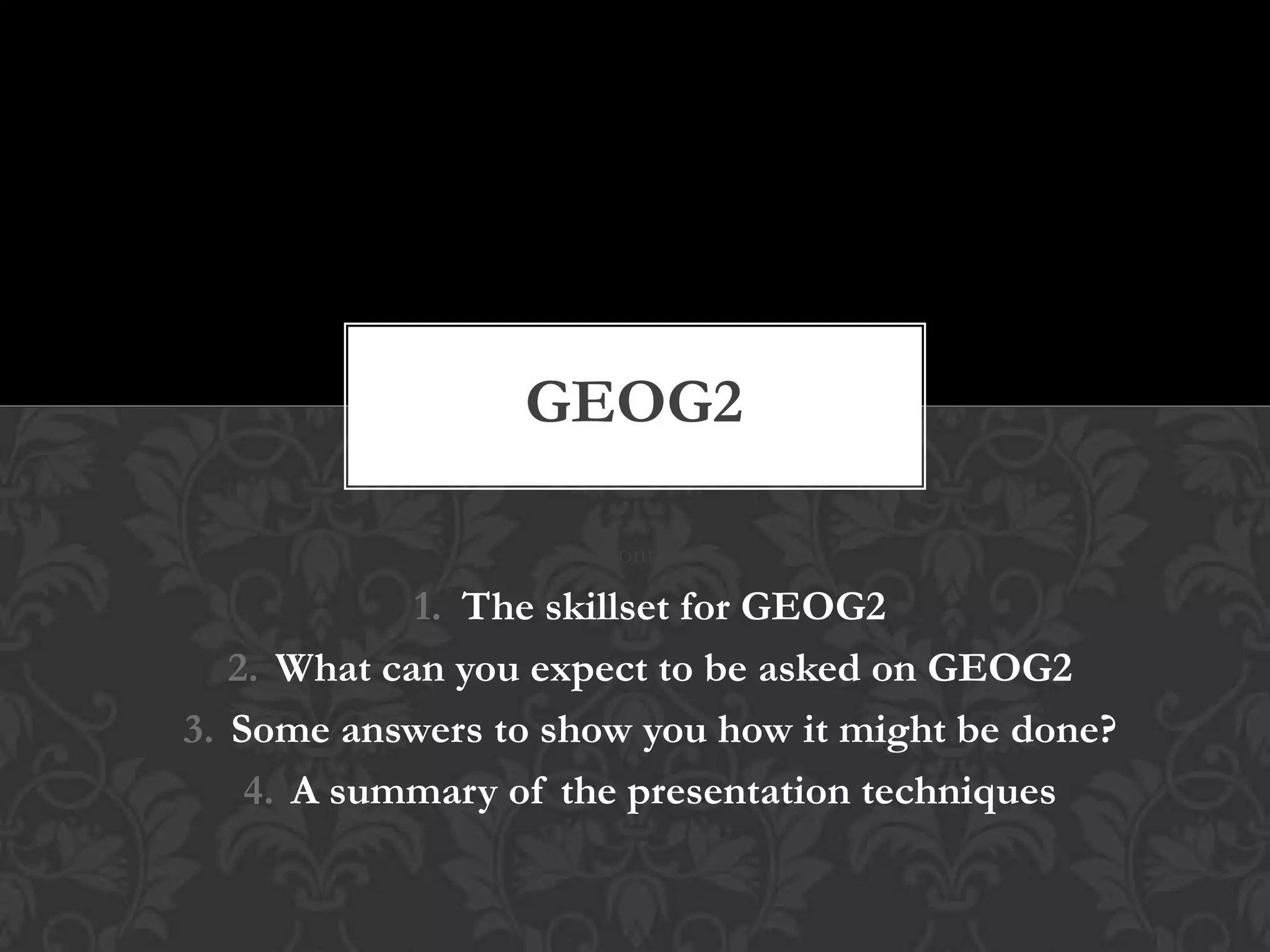 Geog2 | PPT
