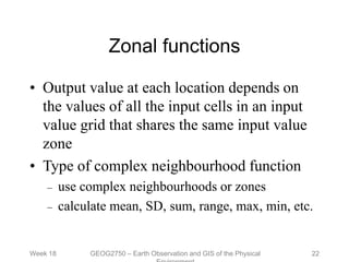 geog2750_15.ppt principles of grid based modelling | PPT